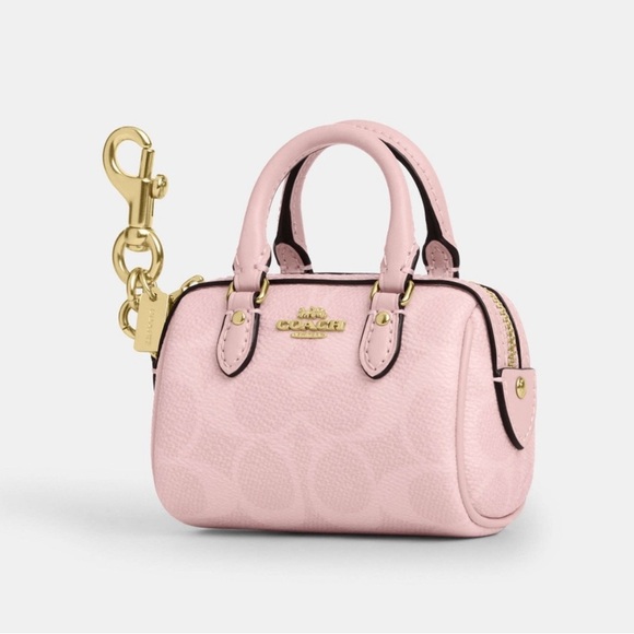 Coach | Accessories | Nwt Mini Rowan Bag Charm In Signature Canvas ...